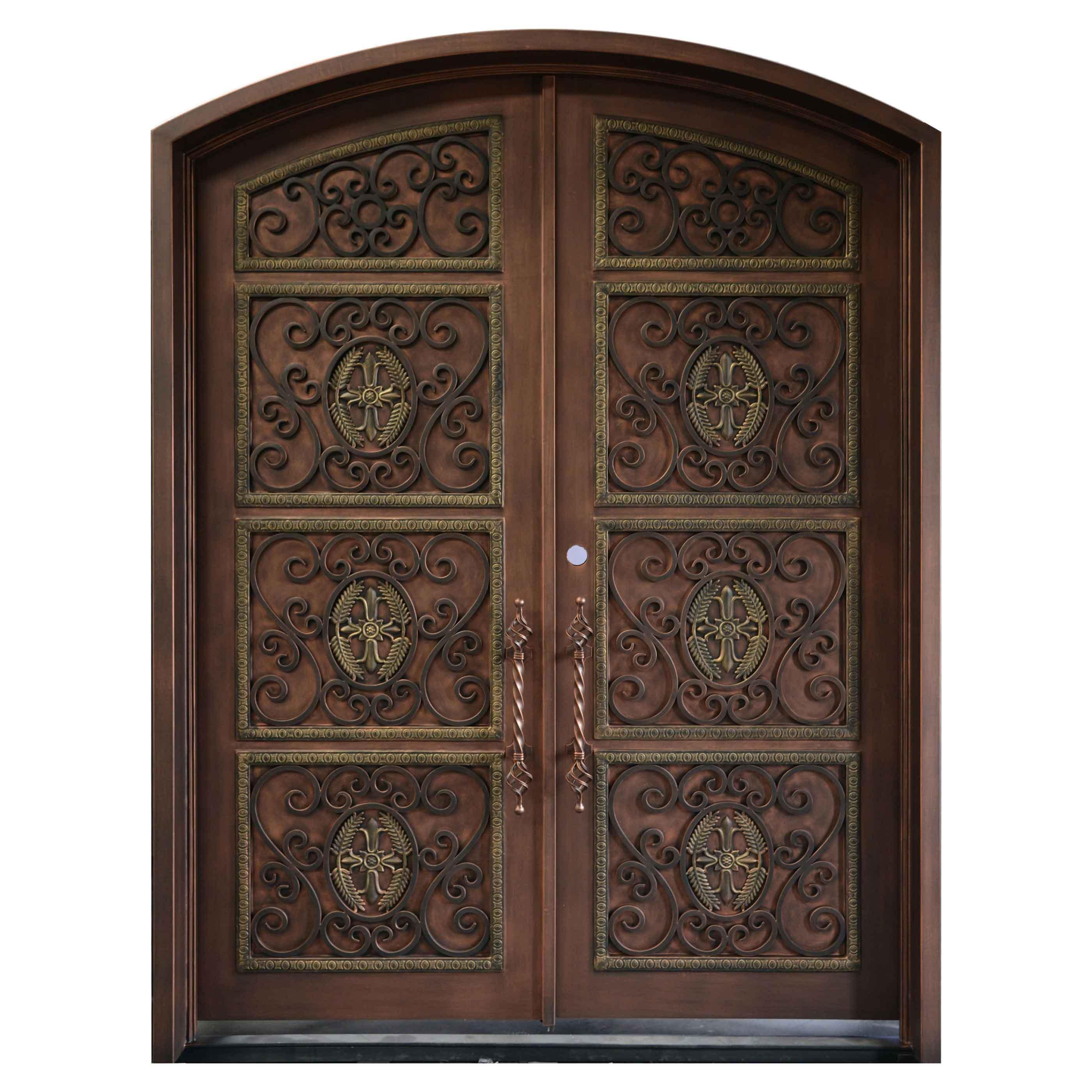 IWD Luxury Wrought Solid Iron Exterior Double Door CLID-020