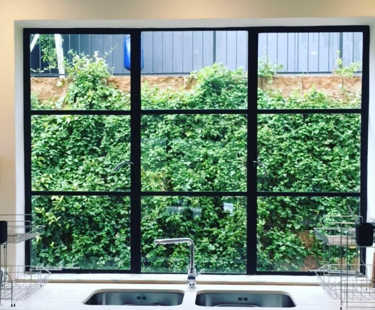 IWD Kitchen Steel Framed Casement Windows With Equal Fixed Pane